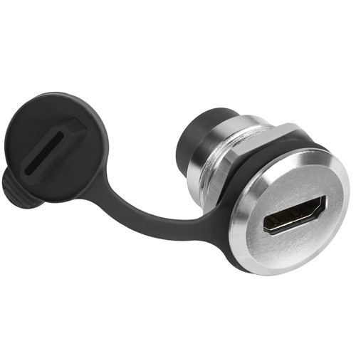 HDMI Panel Mount Adapter, IP67 Female to Female Waterproof HDMI ...