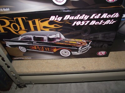 Acme 1/18 1957 chevrolet bel air Rat fink Ed big daddy roth NIB | eBay