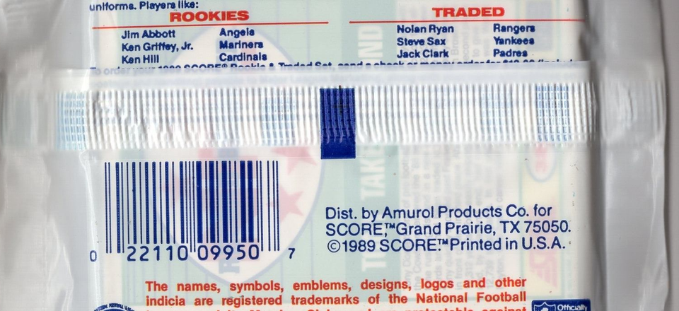 1989 Score Football Pack Sanders, Aikman Rookies MINT | eBay