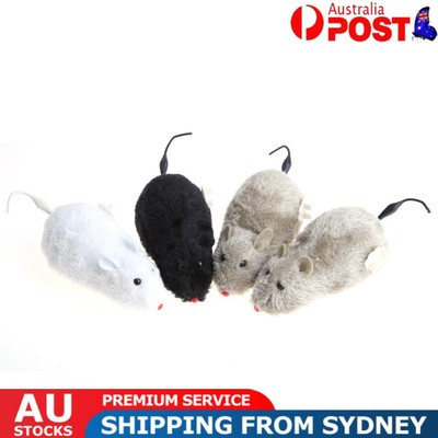 Plush Mechanical Motion Rat Toy Mini Color Random Motion Rat Toy Pet ...