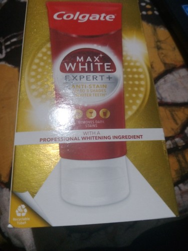 Colgate Max White Expert anti Stain Toothpaste 75 Ml, Dark Stain ...