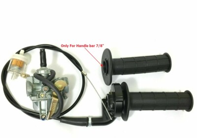 Carburetor & Twist Handle Grip & Throttle Cable & For Honda CRF50 XR50 ...