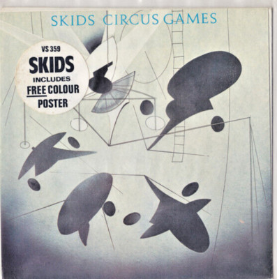SKIDS Circus Games 7" Vinyl UK POSTER SLEEVE 1980 Virgin VS359 M/M Big ...