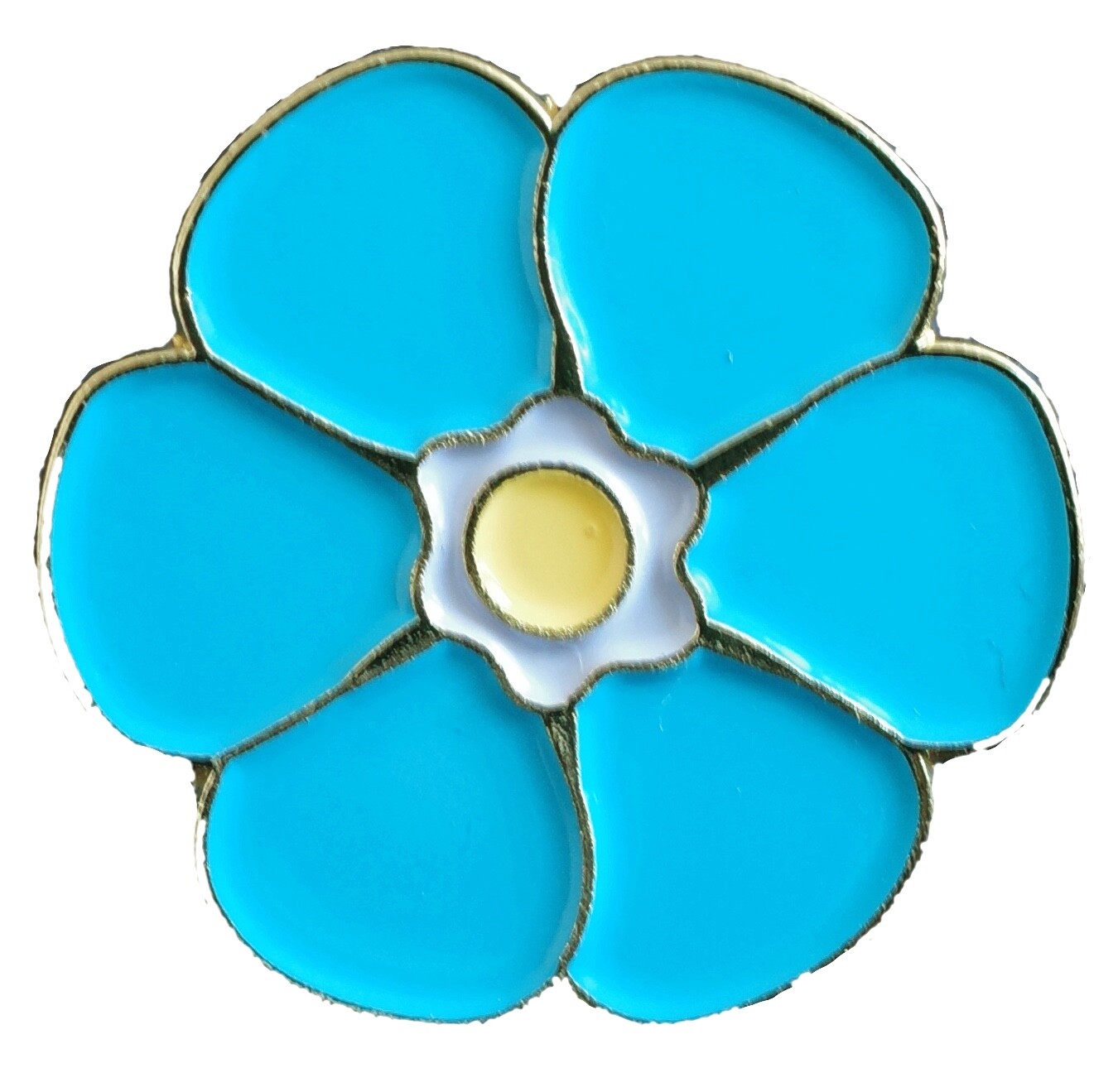 Forget Me Not Blue Flower - Alzheimer's Awareness Great Enamel Blue Pin ...
