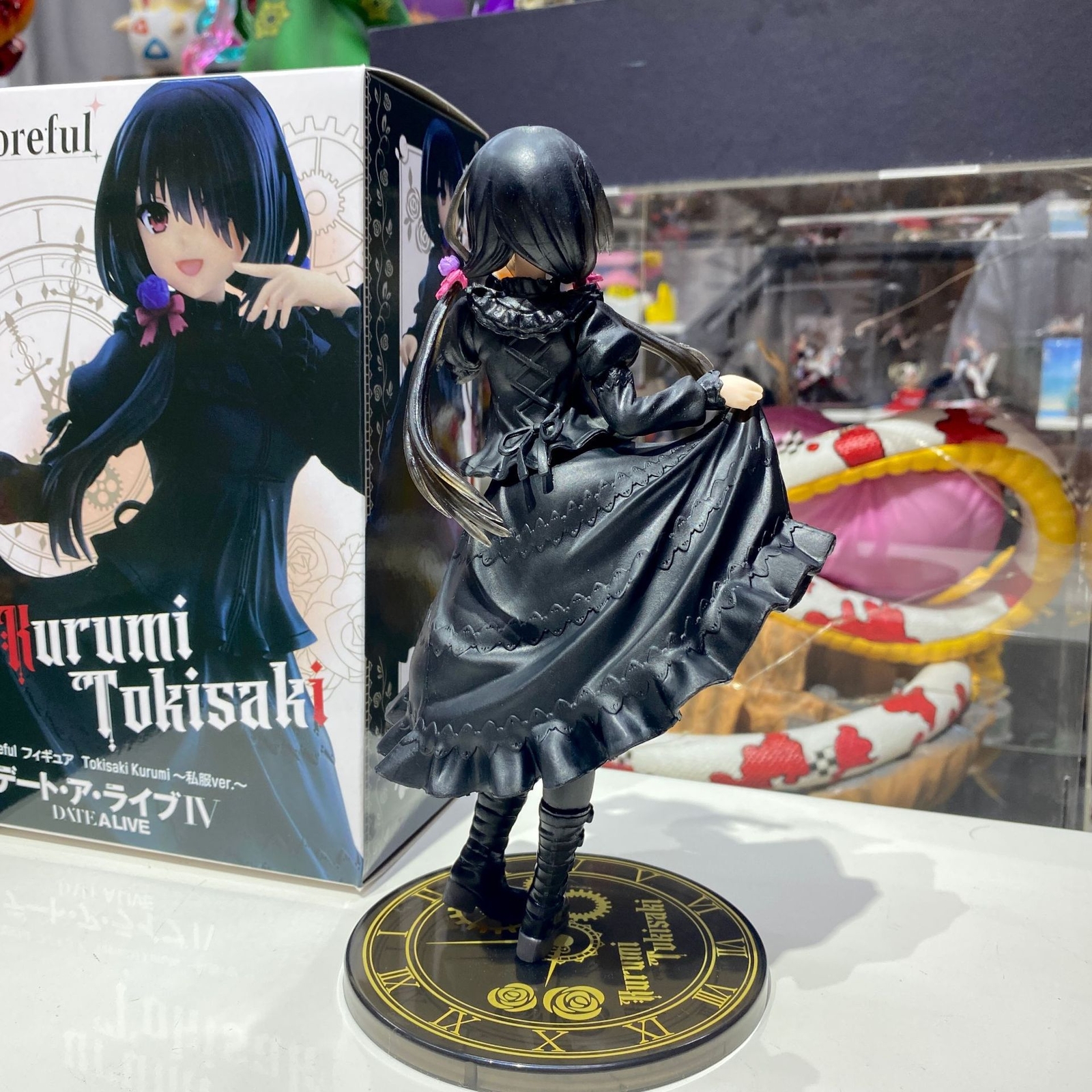 Anime Date A Live Nightmare Tokisaki Kurumi Black Dress Figure Statue ...