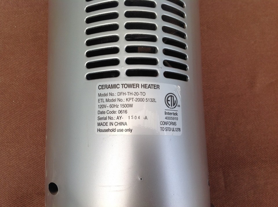 Duraflame Ceramic Tower Heater Model DFH-TH-20-TO | eBay