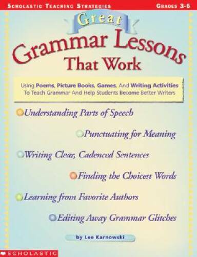 Great Grammar Lessons That Work (Grades 3-6) - Paperback - GOOD ...