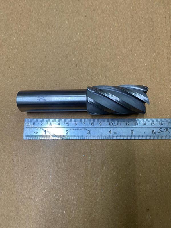 HSS Parallel Shank End Mill -Cutter Dia 33MM -Shank 25MM -OAL140MM-Cut ...