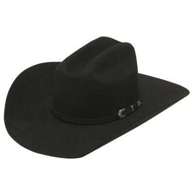 New! Twister BLACK 5X AUSTRALIAN WOOL BLEND COWBOY HAT w/ 3 Piece ...