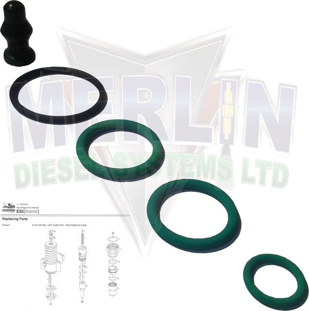 Bosch 1417010996 Diesel Injector Seals Kit AUDI SKODA Seat VW 03g 198 ...