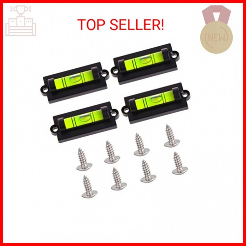4Pcs RV Standard Levels with Screw, RV Levelers Leveling Tools Bubble ...