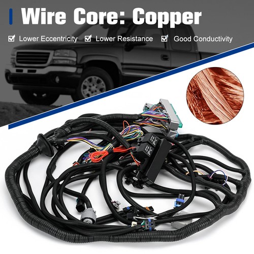 03-07 LS LS3 Vortec Stand alone Wire Harness Drive by wire 4L60E 4.8 5. ...