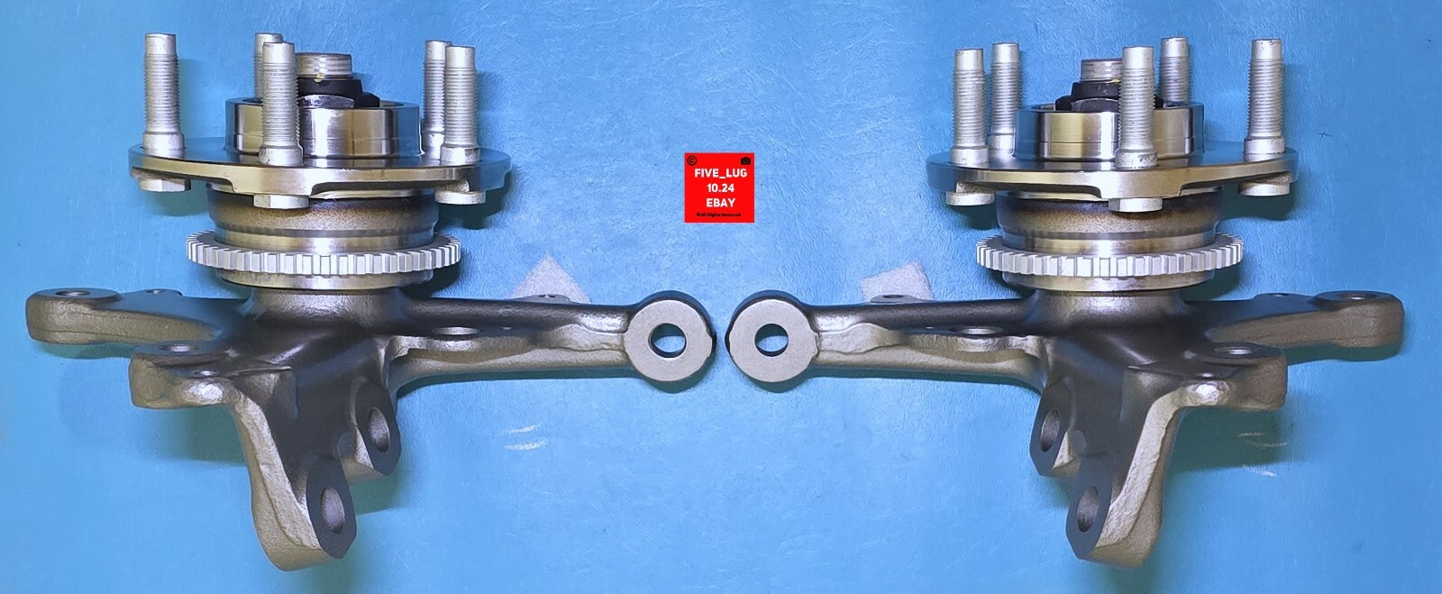 96-04, 1996-2004 Ford Mustang 5 Lug Disk Brake Spindles Hubs Fox Body ...