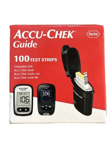 Accu-Chek Guide Test Strips 100 Count Diabetic Blood expired 2023 ...