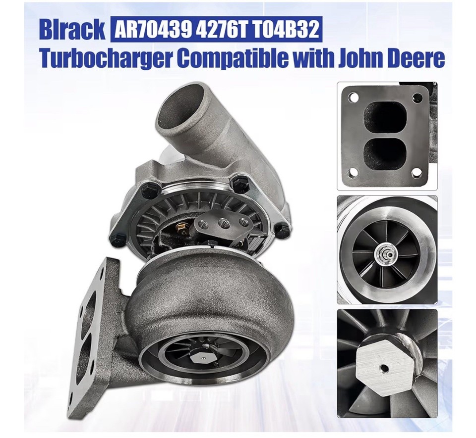Turbocharger AR70439 for John Deere 450 450C 550 550A 550B 450B Crawler ...