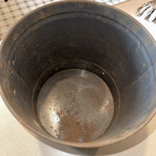 Vintage KAFF-A Animal Feed Metal Bucket Starting & Growing Holstein Cow ...