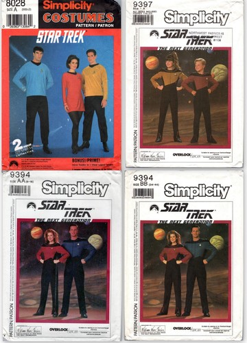 OOP Simplicity Star Trek Halloween Costume Sewing Pattern You Pick | eBay