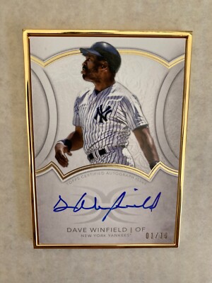 2018 Definitive #DCFA-DW Yankees DAVE WINFIELD Framed AUTOGRAPH Auto ...