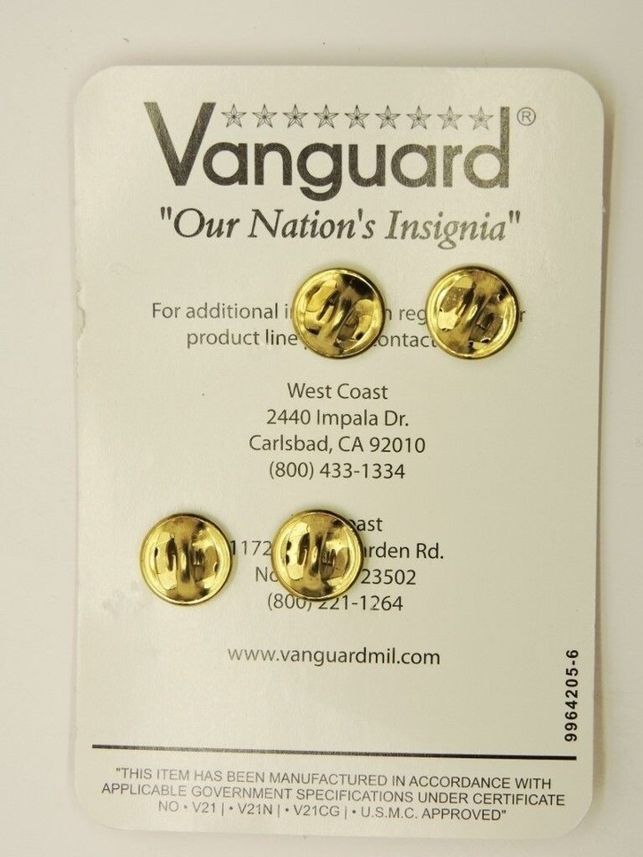 (Pair) US Army Air Force Rank Subdued Black Metal Captain Pin On ...