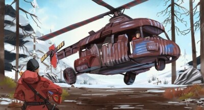 ☢️Rust Desk Mat - Scrap Chopper, 31.5in x 15.5in, Desk Pad, rust merch ...