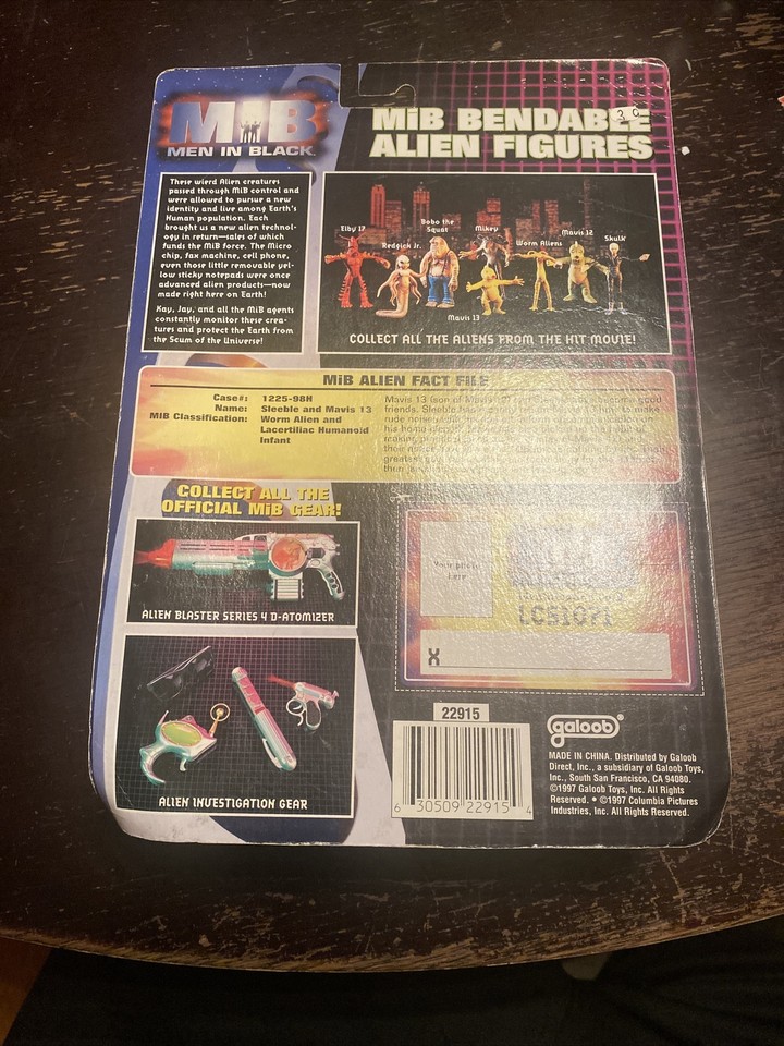 1997 Galoob Men in Black Sleeble & Mavis 13 Action Figure MIB | eBay