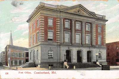 Cumberland Maryland Post Office Antique Postcard J52604 | eBay