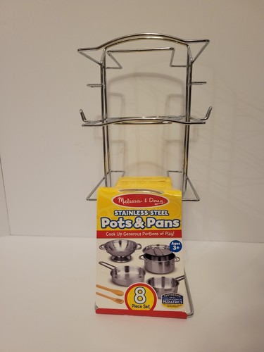 Melissa and Doug Stainless Steel Pots and Pan Holder | eBay