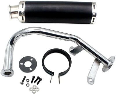 Performance Exhaust Black Muffler for GY6 139QMB 4 Stroke 50c | eBay
