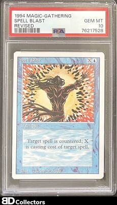REVISED SPELL BLAST PSA 10 1994 Magic The Gathering MTG GEM MT | eBay