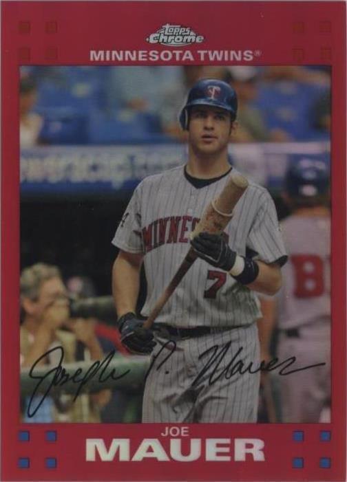 2007 Topps Chrome - Joe Mauer #120 Red Refractor /99 for sale online | eBay