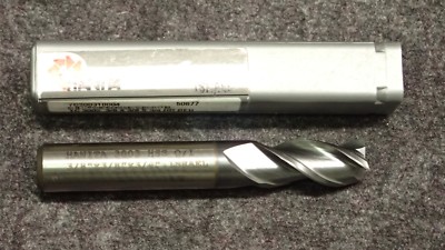 HANITA TC300310004 3/8x3/8x3/4x2-1/2 SQ END MILL HSS-M7 3-FL, 38º Sp ...