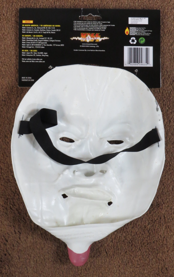 KISS OFFICIAL GENE SIMMONS HALLOWEEN MASK SONIC BOOM 2009 UNUSED | eBay