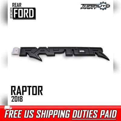 Logo Genuine Rear Raptor Badge Emblem Black For Ford Ranger Raptor 2018 ...