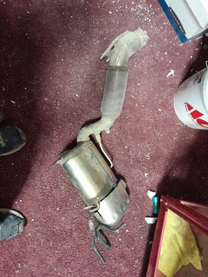 12 VW jetta 2.0L DIESEL DIESEL PARTICULATE FILTER DPF ASSEMBLY ...