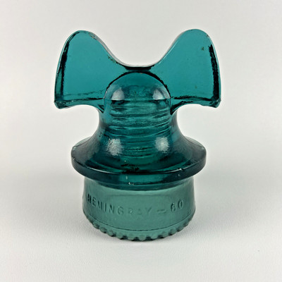 Hemingray No. 60 Glass Insulator, Blue Aqua, Mickey Mouse Ears | eBay