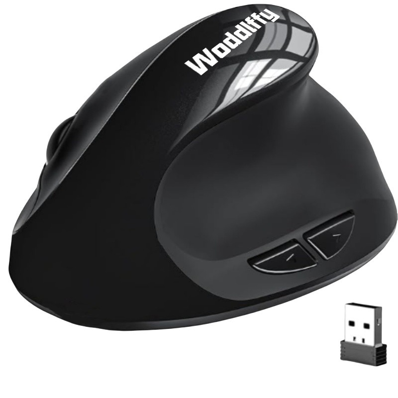 Vertical Wireless Mouse Red Ergonomic Gaming Mouse Optical Tracking ...