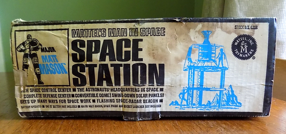 1966 Mattel Major Matt Mason SPACE STATION w/ MATTEL BOX - COMPLETE ...