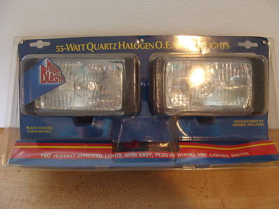Night Blaster Halogen Lights 55 Watt Quartz NOS Optronics Fog Driving ...