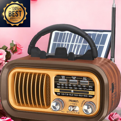 Retro Vintage Radio J-150 Small Bluetooth, Portable Radio AM FM ...