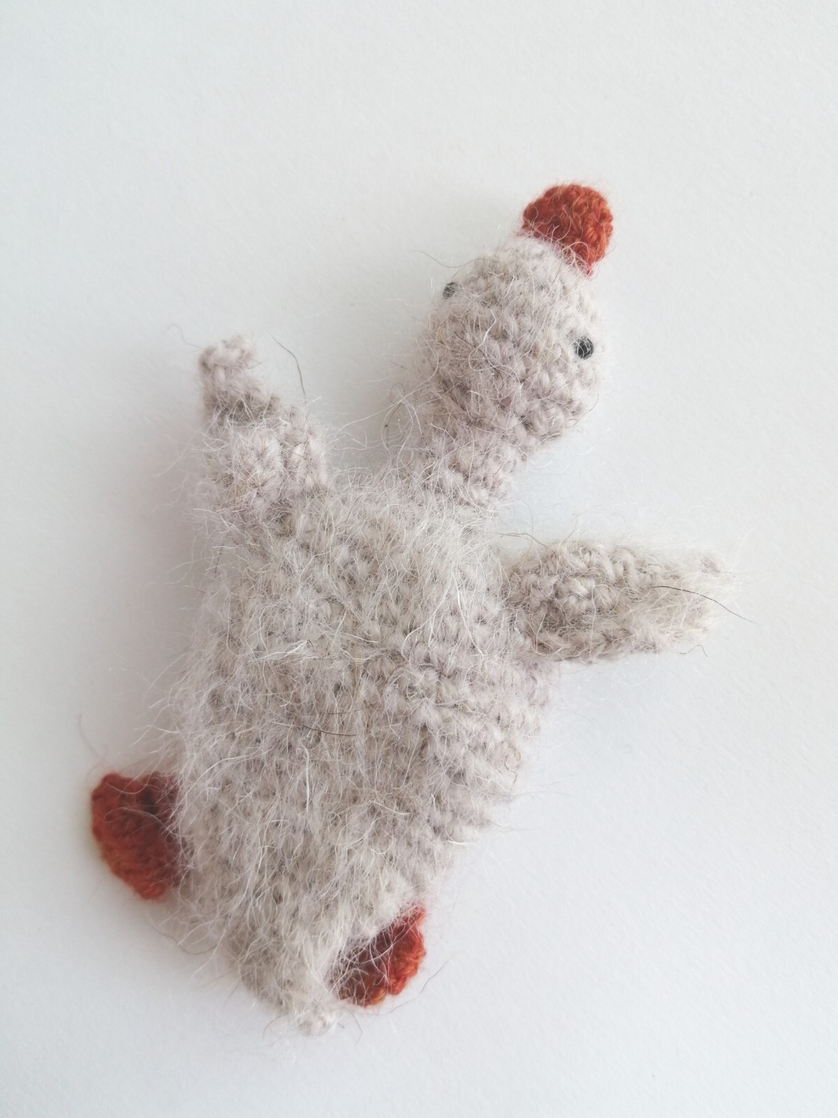 Hand Knitted Animals Cozy Handmade toys: Teddy bear in a chicken jacket ...