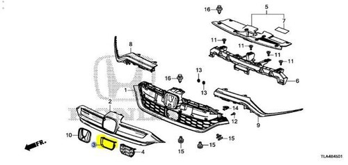 Genuine 2020-2022 Honda CR-V Front Grille Radar Cover 71124-TLA-A50 ...