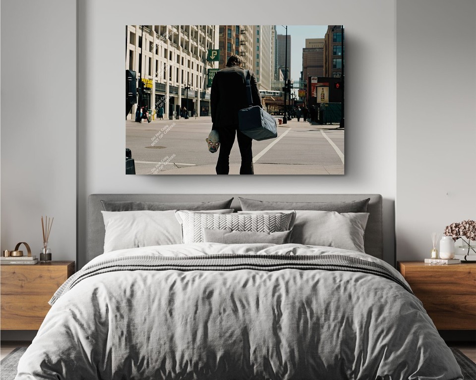Joker Bank Robbery Poster Canvas Print Art Home Décor Wall Art | eBay