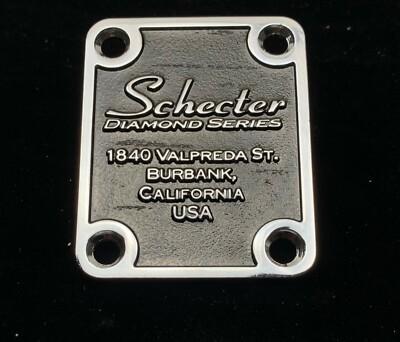 SCHECTER Guitar/Bass Neck Plate Guitar Black From Korea | eBay