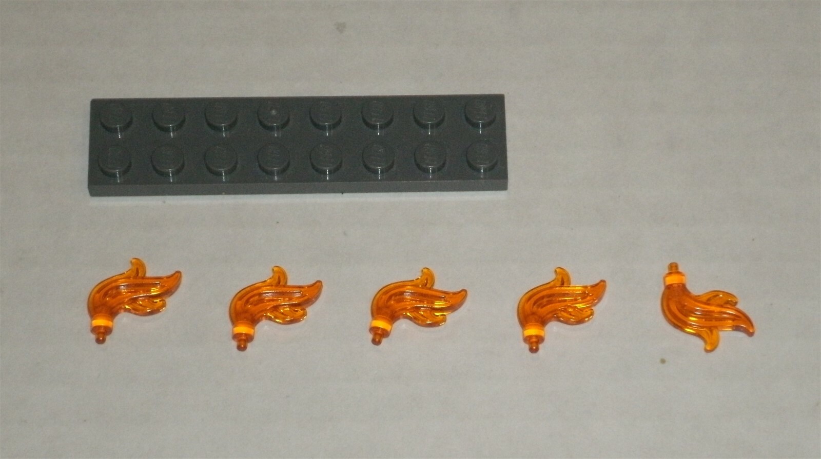 LEGO NEW Transparent Orange Feather Plume (5x) 6100044 Brick 64647 | eBay