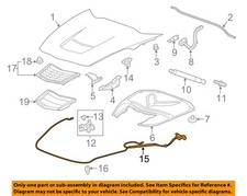 Chevrolet GM OEM 05-13 Corvette Hood-release Cable Cover 10359449 for ...
