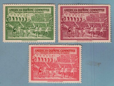 ES0779 Poster stamp: American Olympic Committee - 1940 Games | eBay