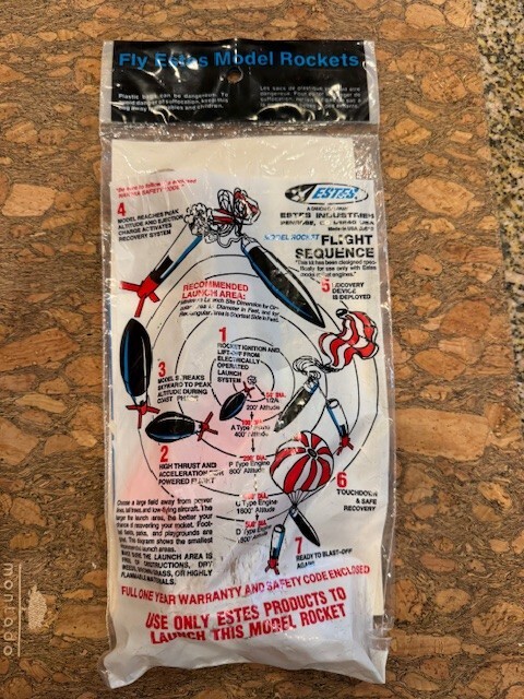 Rare Estes Vintage model rocket kit Sprite #0885 NIB 1980's | eBay