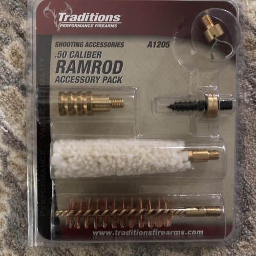 Traditions 5 Piece Black Powder Ramrod Accessory Pack for .50 Cal ...