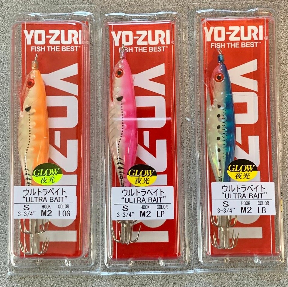 YO-ZURI SQUID JIG Ultra Bait Aurora Sinking 3-3/4 inch Jig Squiding ...