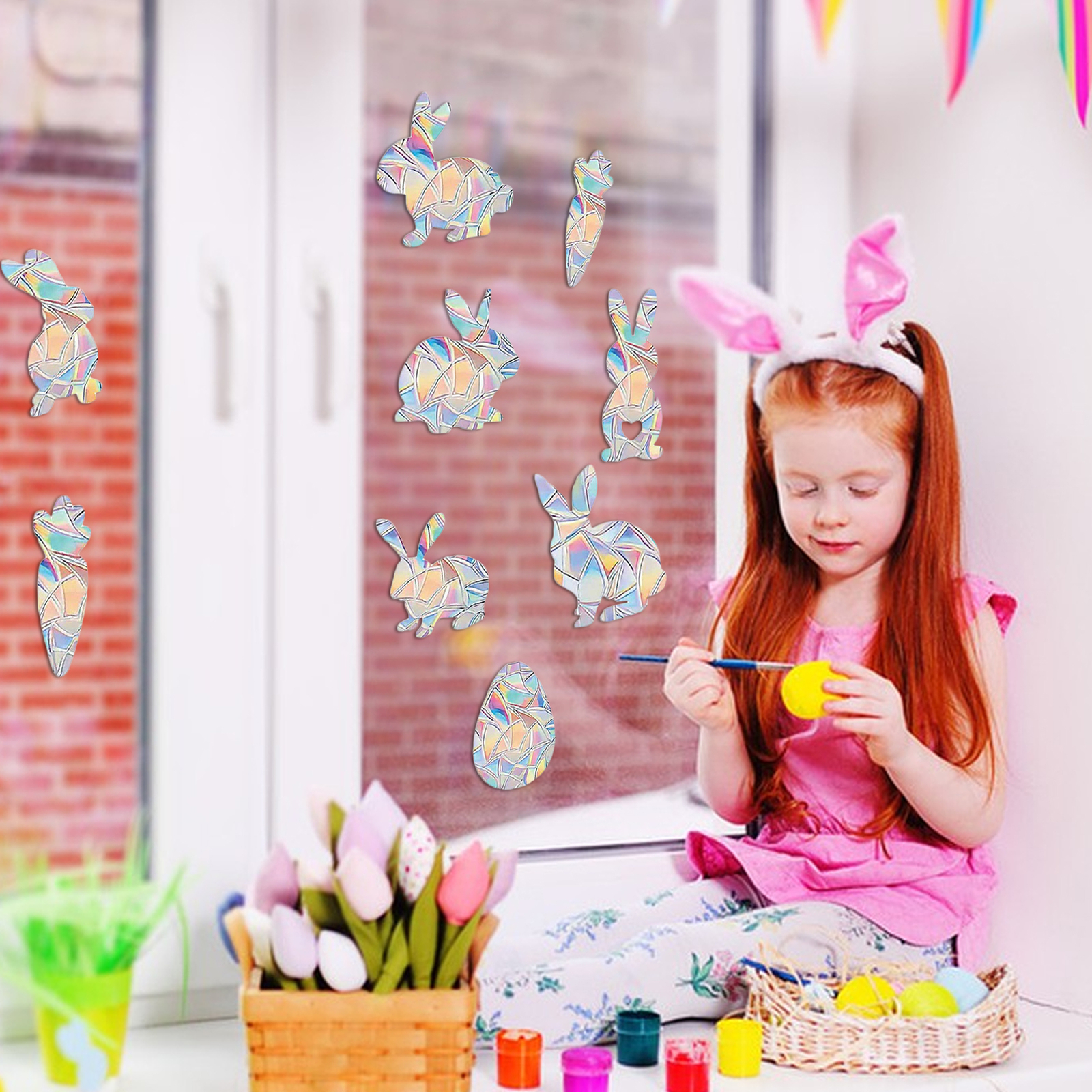 Bird Protection Window Prisms Versatile Stickers Colorful Reflective ...